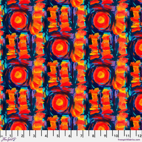 FreeSpirit Fabrics: George Mendoza - Sunspot - Fire || Enchanted Skies – Sew Trendy MN